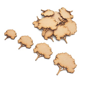 Wooden MDF Tree Craft Blank Shape, Halloween Decoration, Family Tree ...