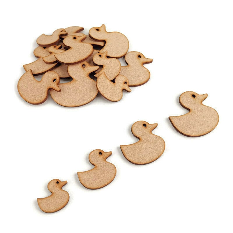MDF Duck Craft Shapes: Wooden Embellishments, Baby Shower Decor - Etsy UK