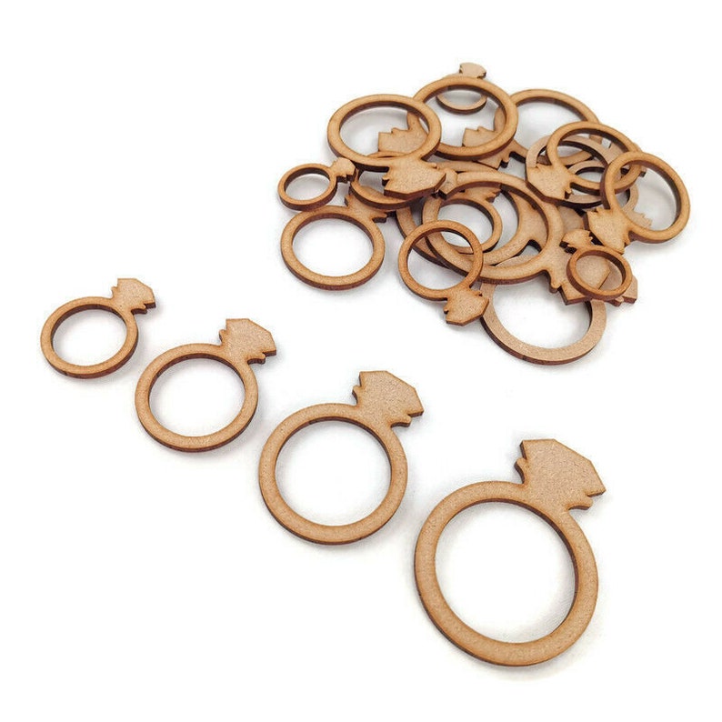 Diamond Ring Wedding MDF Craft Shape Wooden Blank Gift - Etsy