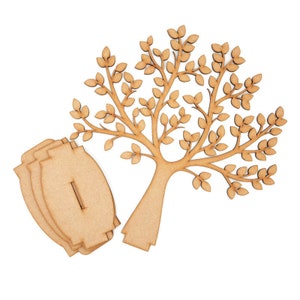Wooden Family Tree Freestanding,gift Decoration Mdf Christmas Craft ...