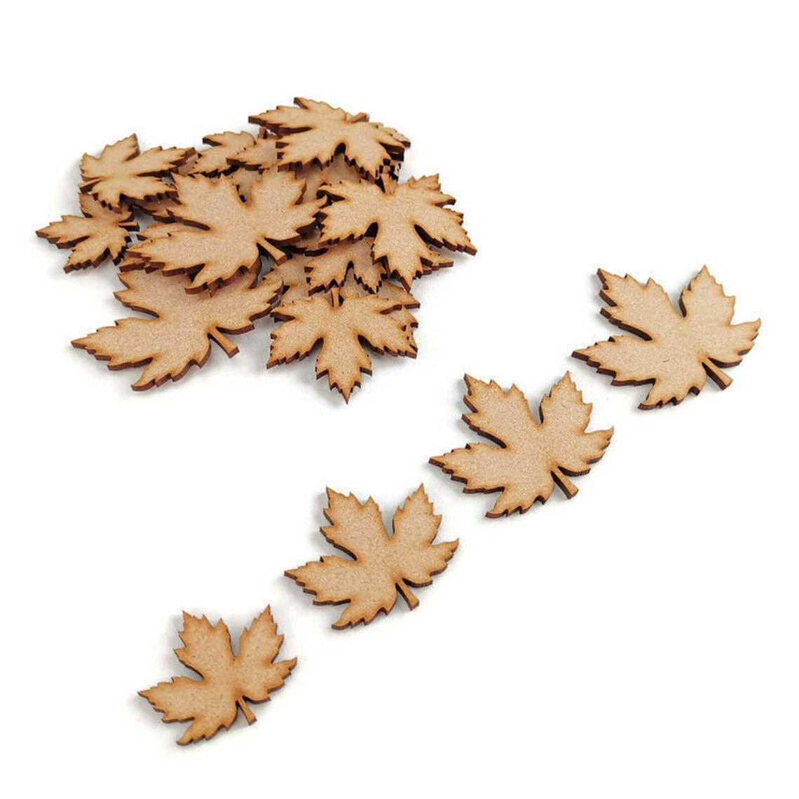Maple Leaf MDF Craft Shape Wooden Blank Autumn Decoration ...