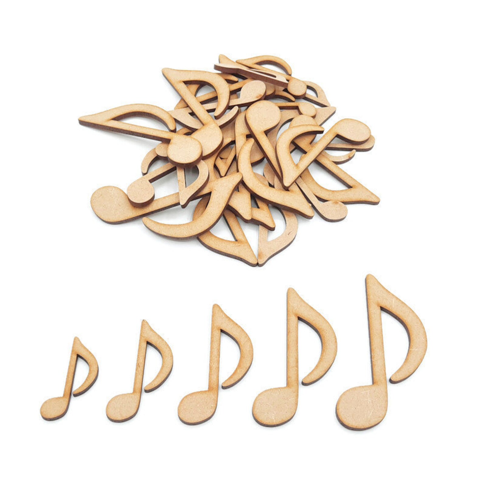 Music Note MDF Wooden Craft Shapes Blank Gift Tags Decoration - Etsy UK
