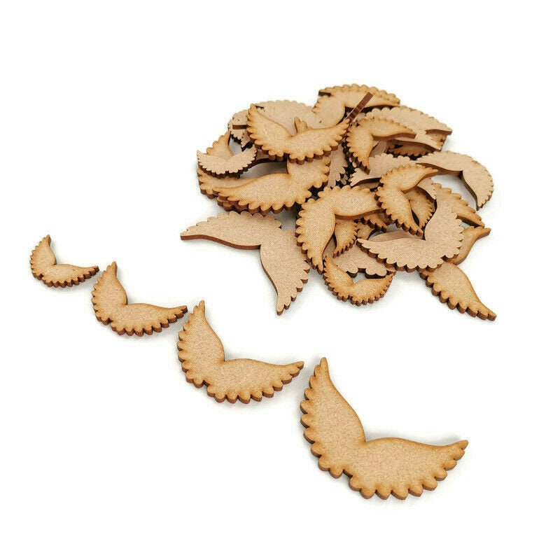 Angel Wings MDF Craft Shapes Wooden Blank Gift Tags Decoration - Etsy UK