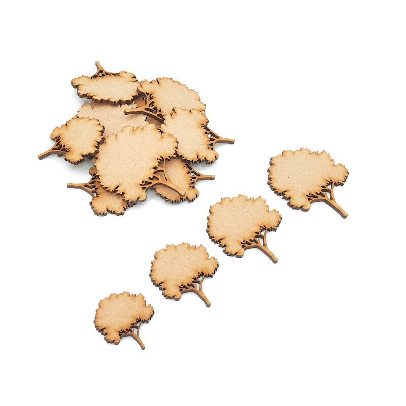 Wooden MDF Tree Craft Blank Shape Halloween Decoration | Etsy UK