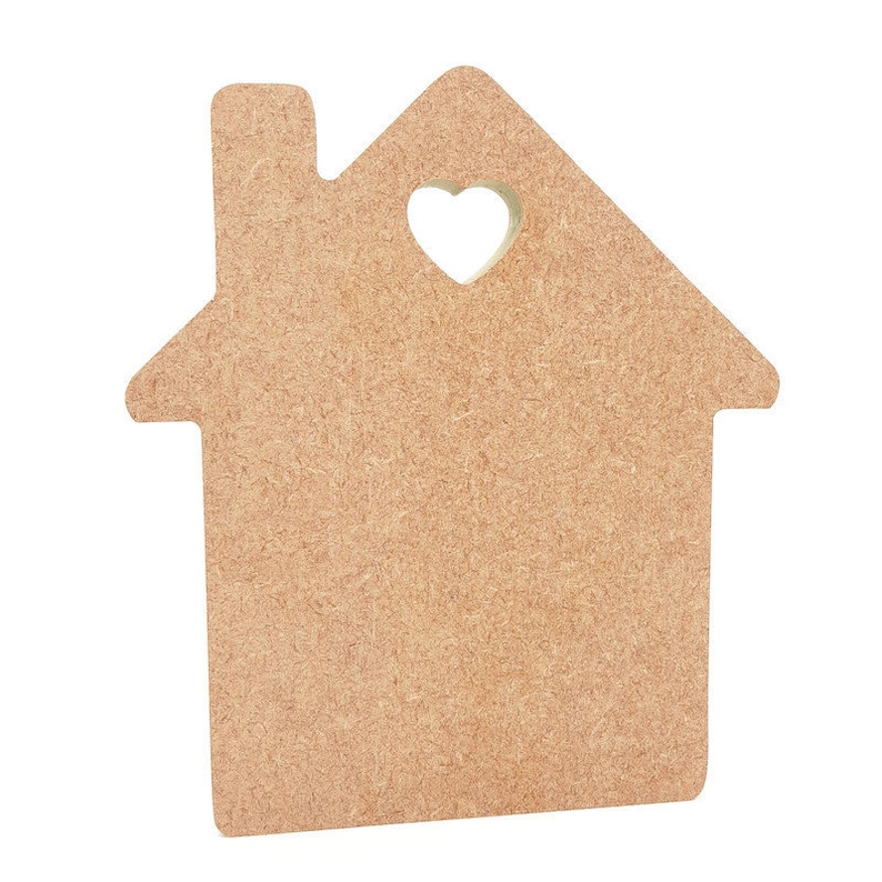 Freestanding New Home House Wooden MDF Blank Shape Unpainted - Etsy UK