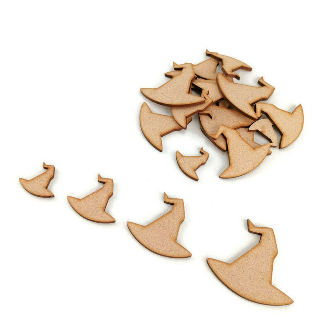 Witch Hat MDF Craft Shapes Wooden Blank Halloween Decoration - Etsy UK