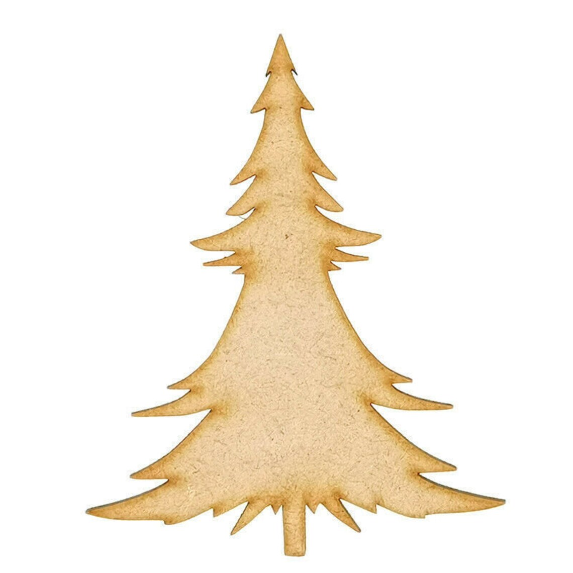 Pretty Christmas Tree MDF Craft Shapes Wooden Blank Gift Embellishment ...