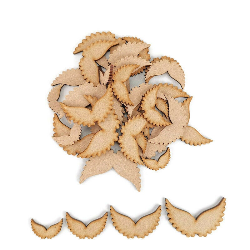 Angel Wings MDF Craft Shapes Wooden Blank Gift Tags Decoration - Etsy UK
