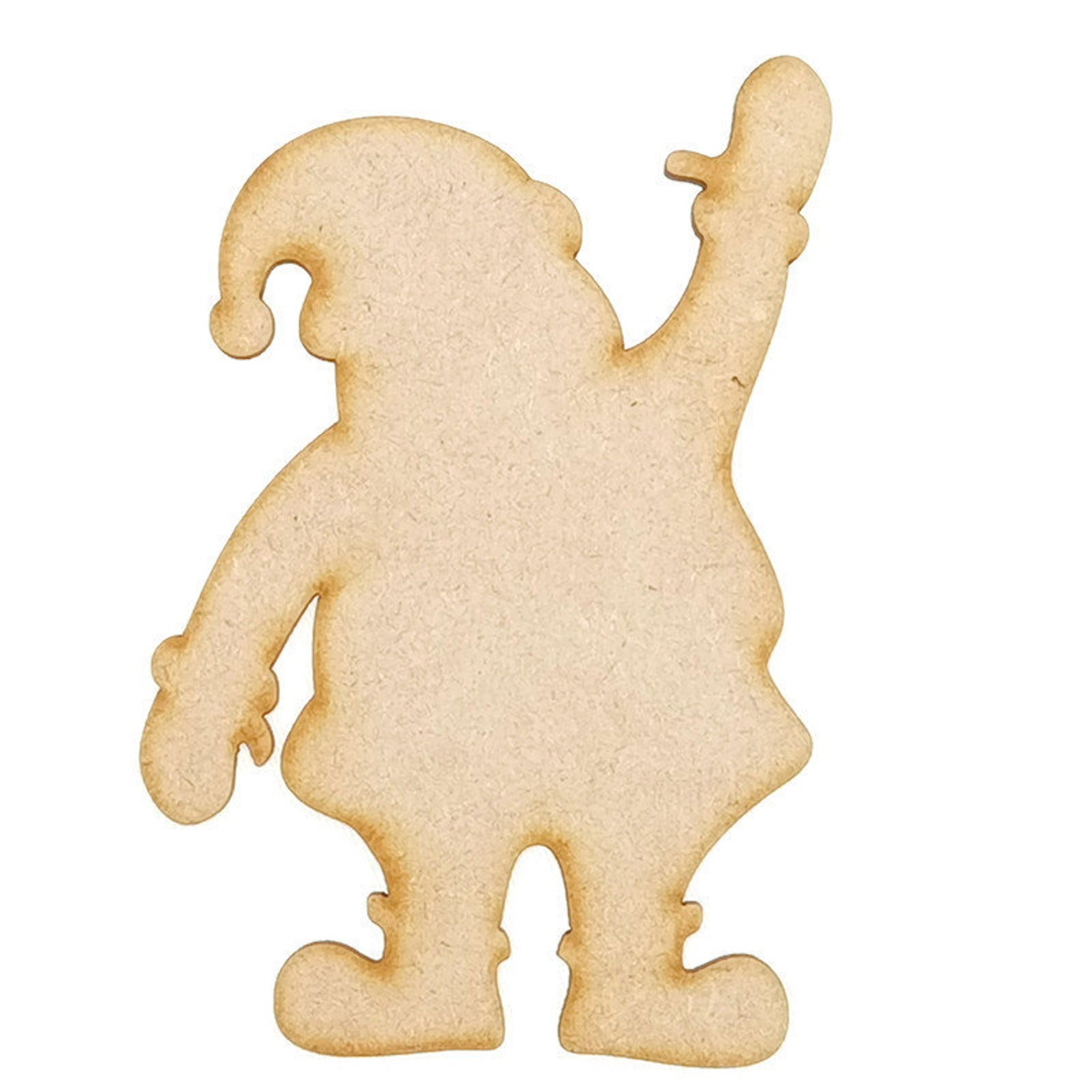 Santa Claus MDF Craft Shapes Wooden Blank Gift Tags Decoration ...