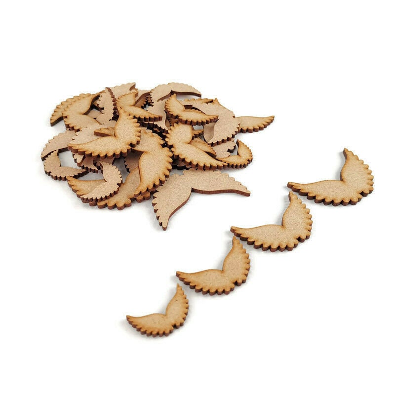 Angel Wings MDF Craft Shapes Wooden Blank Gift Tags Decoration - Etsy UK