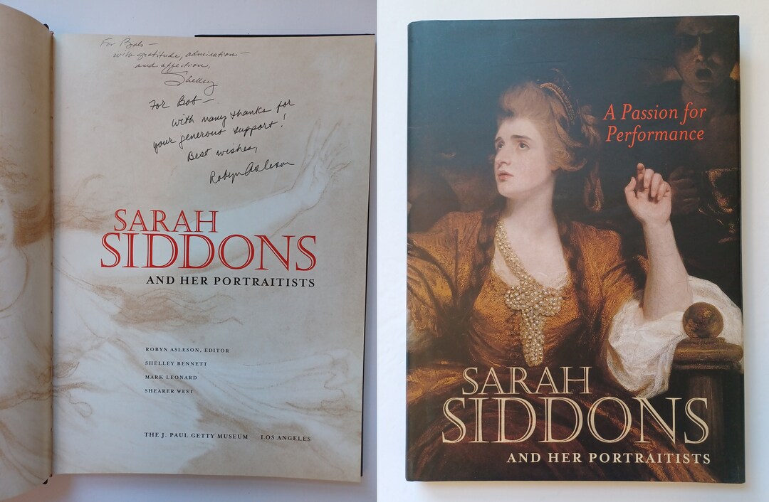 A Passion for Performance : Sarah Siddons & Her Portraitists SIGNED / Hardcover 1999 - Etsy