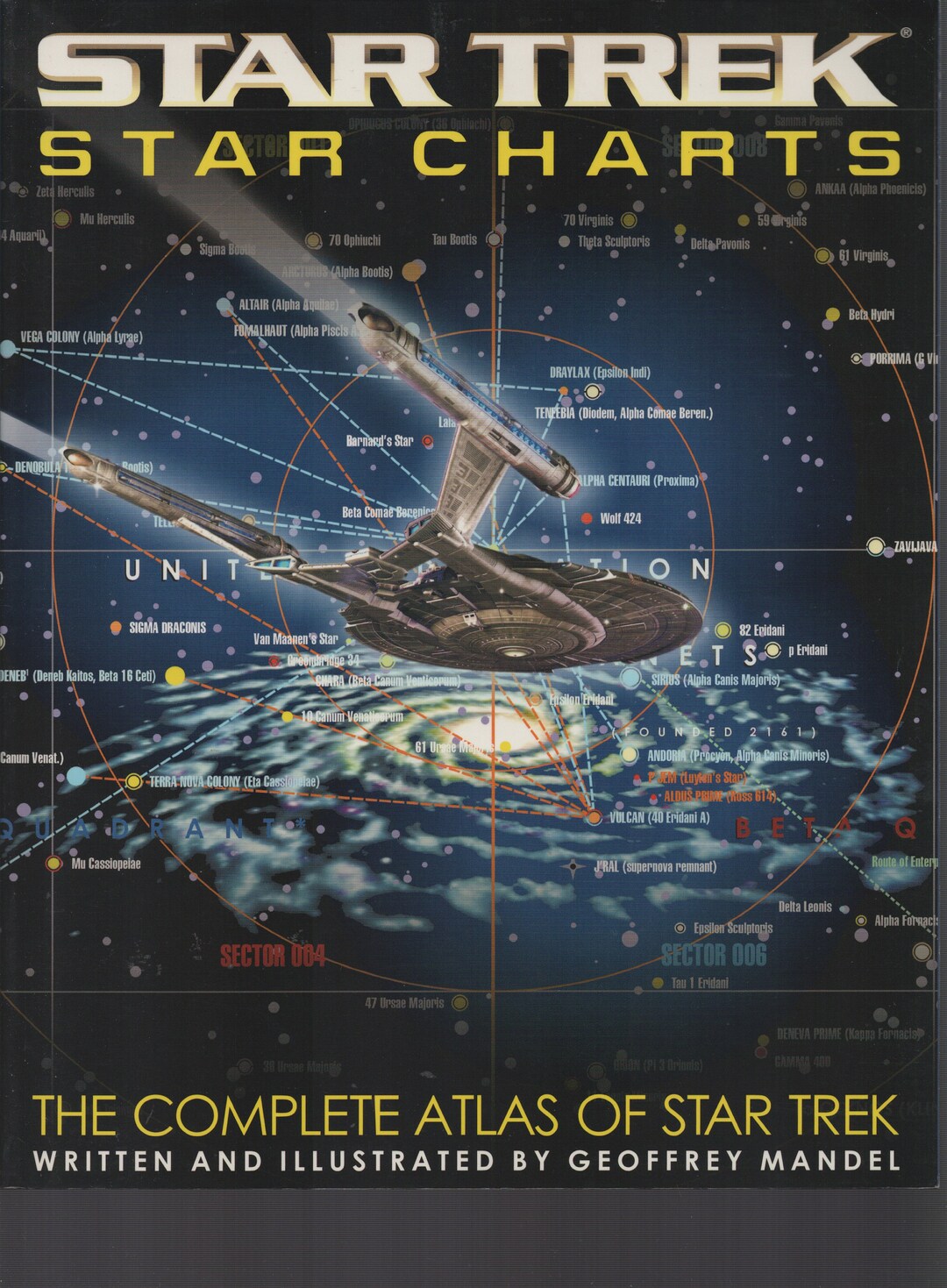 Star Trek : Star Charts / Complete Atlas of Star Trek / Geoffrey Mandel ...