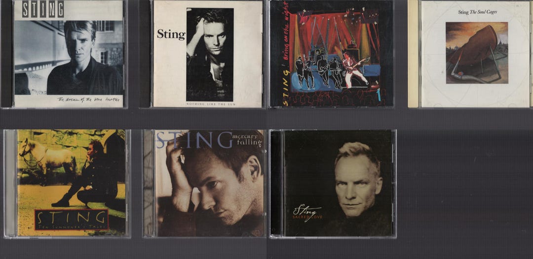 Sting / LOT of 7 / CD / Dream of the Blue Turtles / Nothing Like the ...