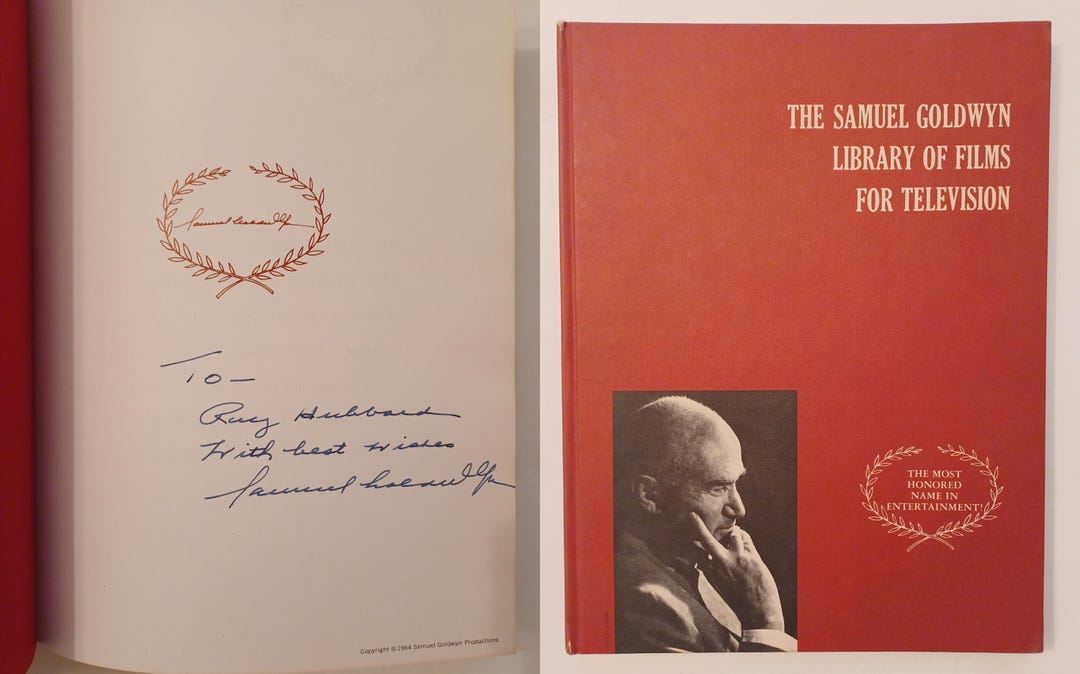 The Samuel Goldwyn Library of Films for Television / SIGNED by Samuel ...