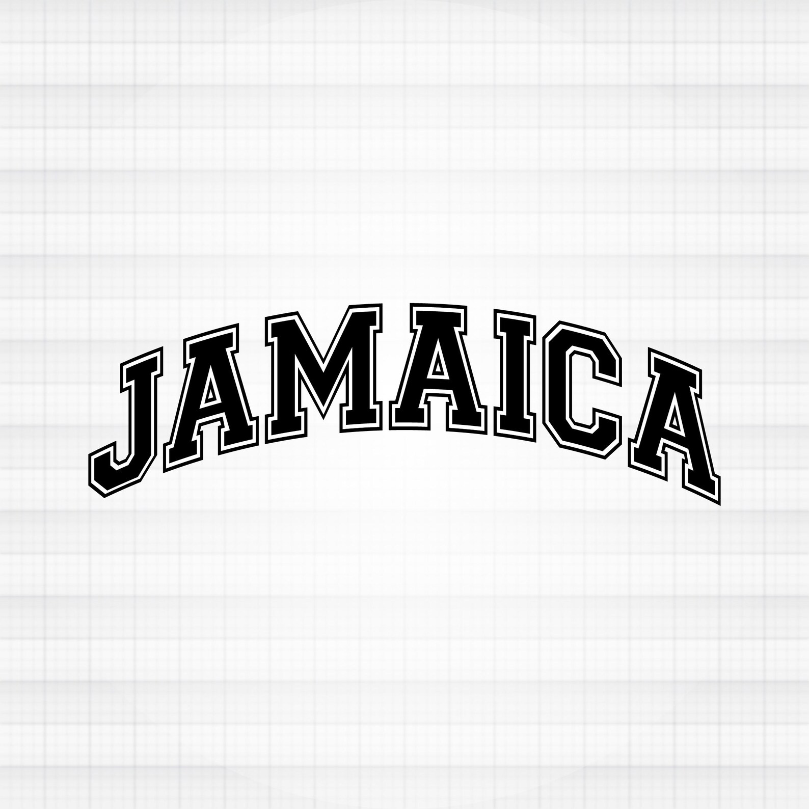 Jamaica Bold Arch Word SVG PNG PDF Jamaican T-shirt Mug Design, Cricut ...