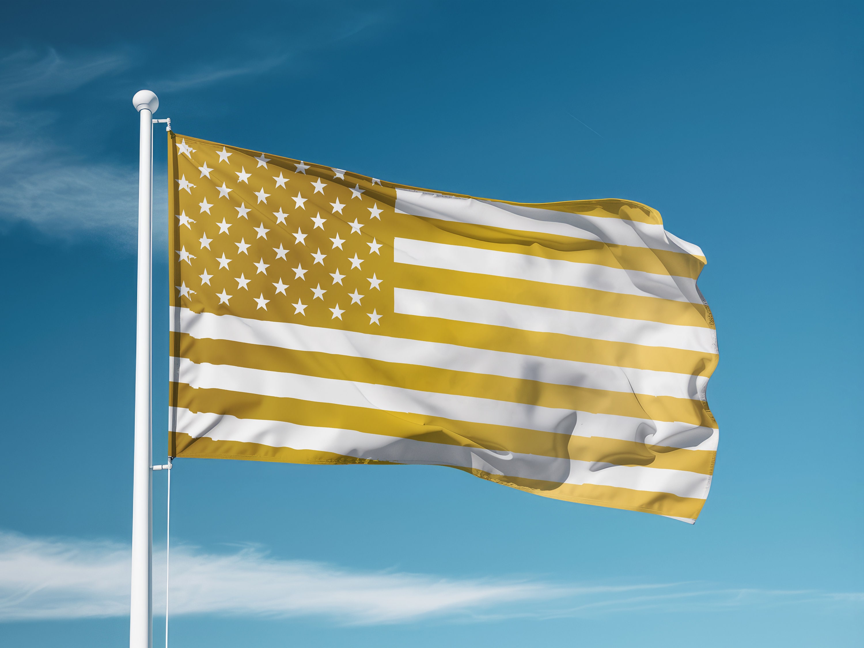 Gold USA Flag .svg .png .jpg Golden United States of America American ...