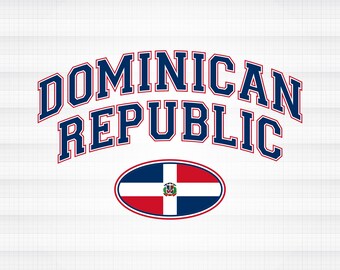 Dominican Republic Arched Text Flag SVG PNG PDF, Vacation T-shirt ...