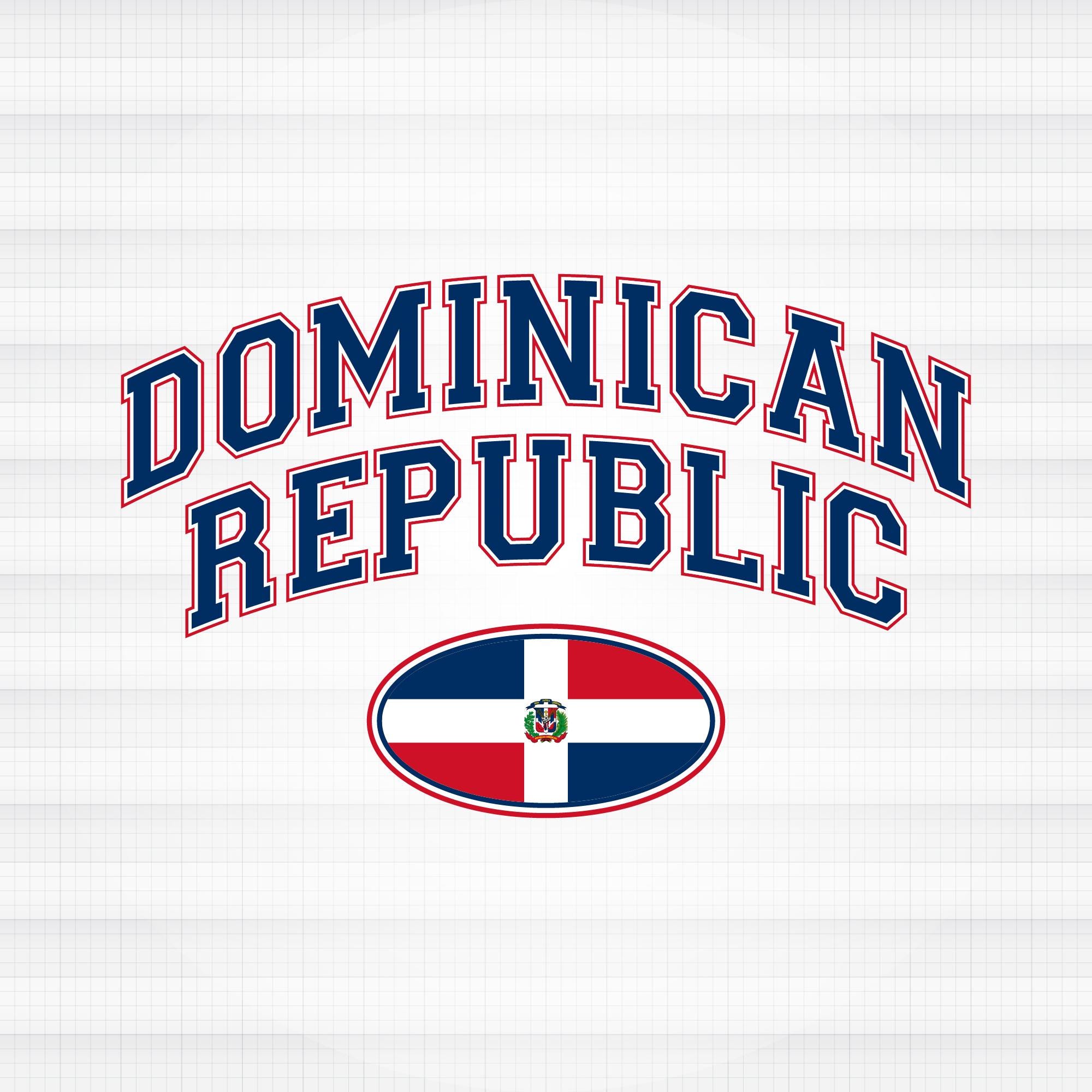 Dominican Republic Arched Text Flag SVG PNG PDF, Vacation T-shirt ...