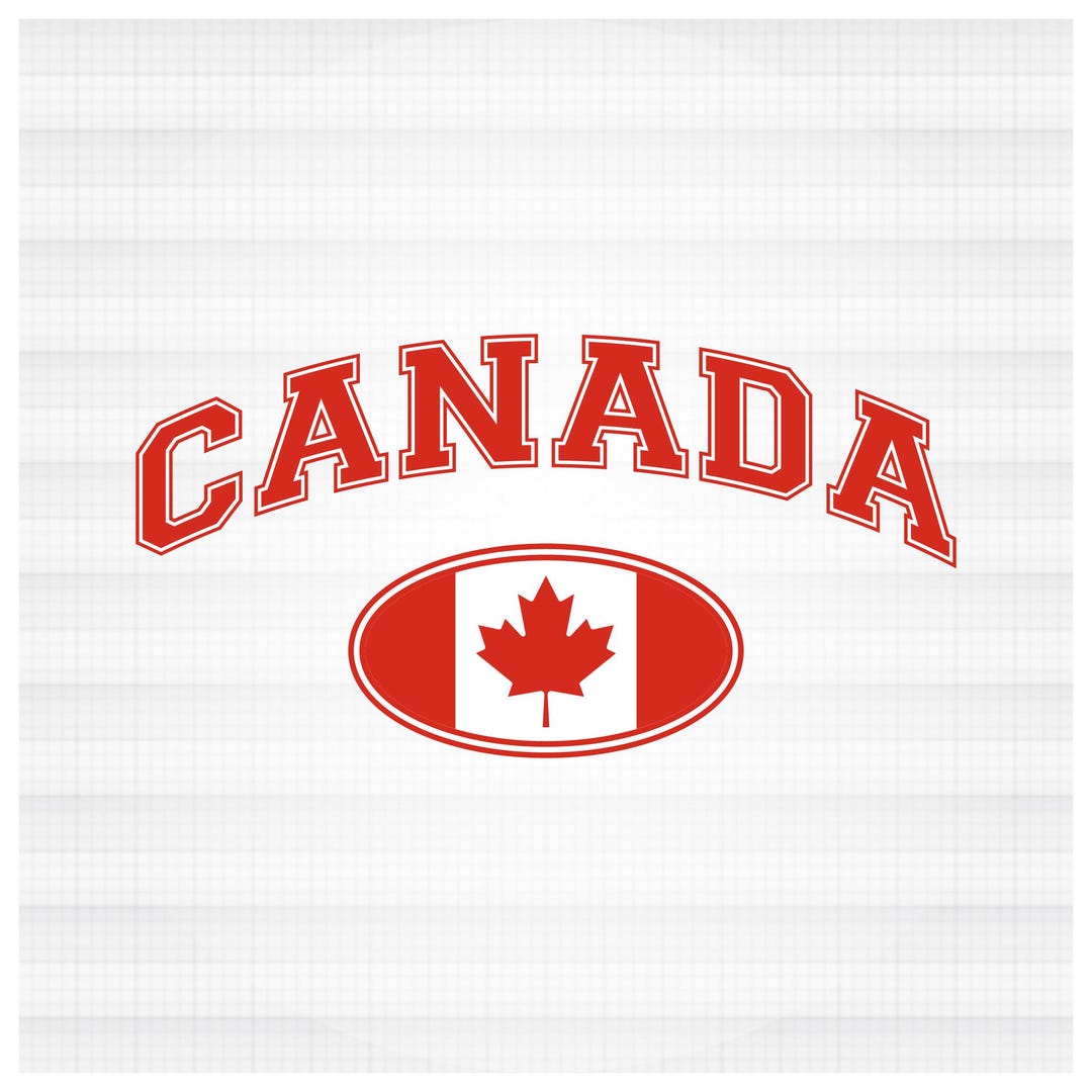 Canadian Name Flag (SVG PNG) North American Country Canada Arched ...