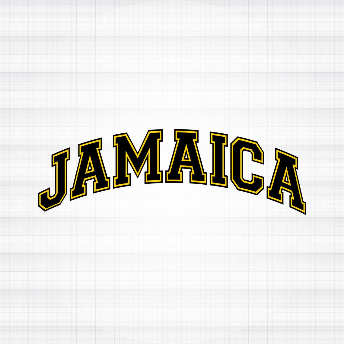 Jamaica Arched Text SVG PNG PDF T-shirt Design Lettering Cricut ...