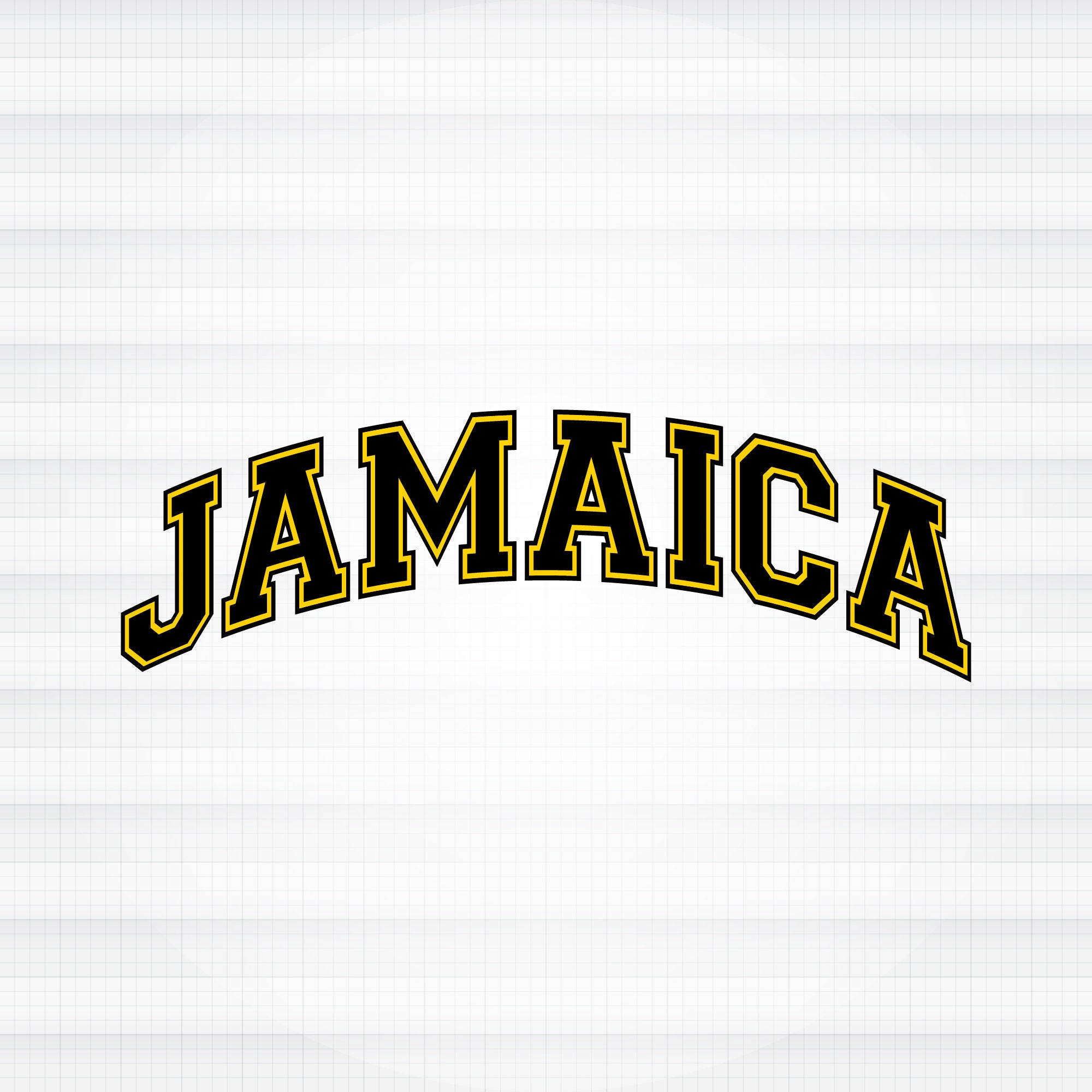 Jamaica Arched Text SVG PNG PDF T-shirt Design Lettering Cricut ...