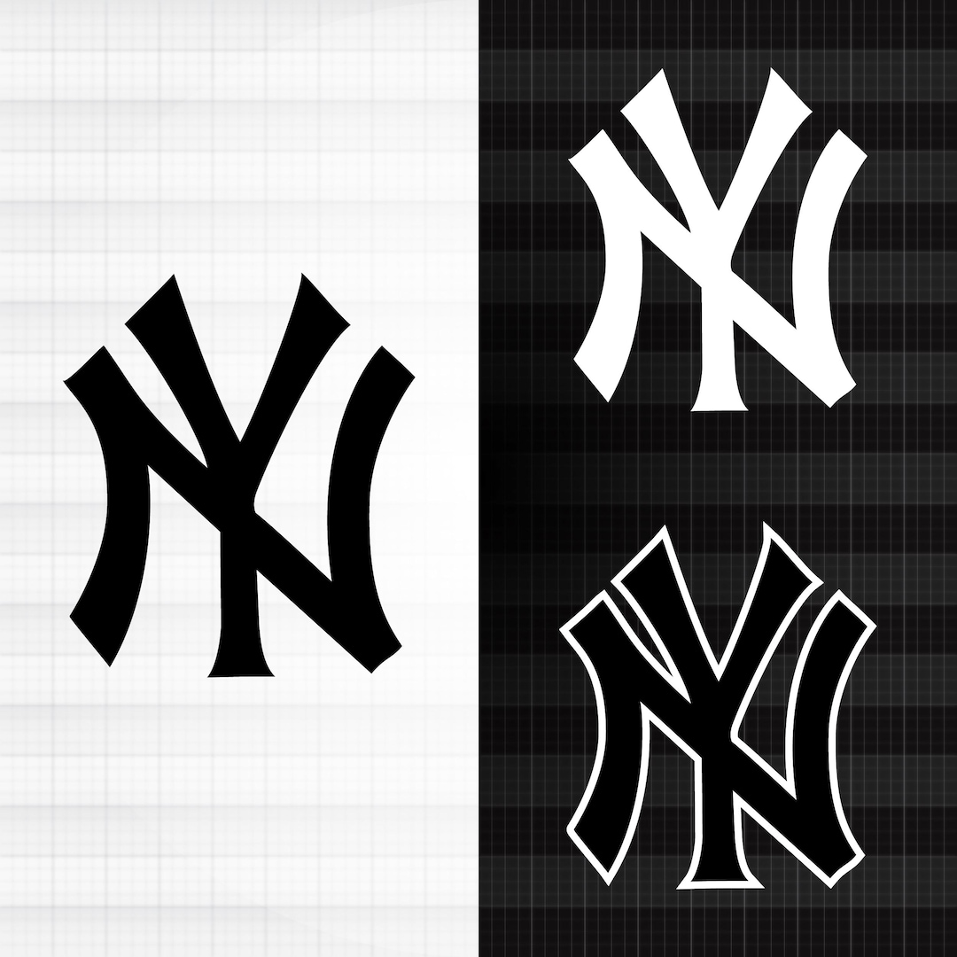 NY Yankees Logo SVG PNG Pdf Set | Vintage Retro New York Baseball Print ...