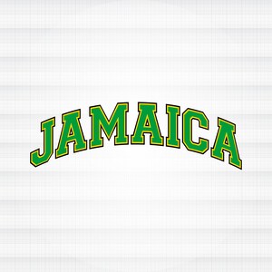 Jamaica Arched Text SVG PNG PDF T-shirt Design Lettering Cricut ...