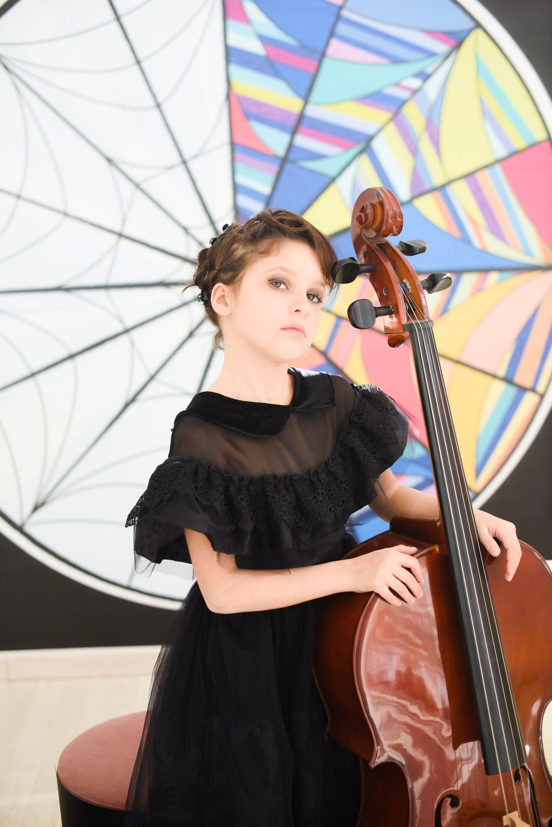 Wednesday Addams Dress for Girls, Addams Family Cosplay, Prom Dress ...