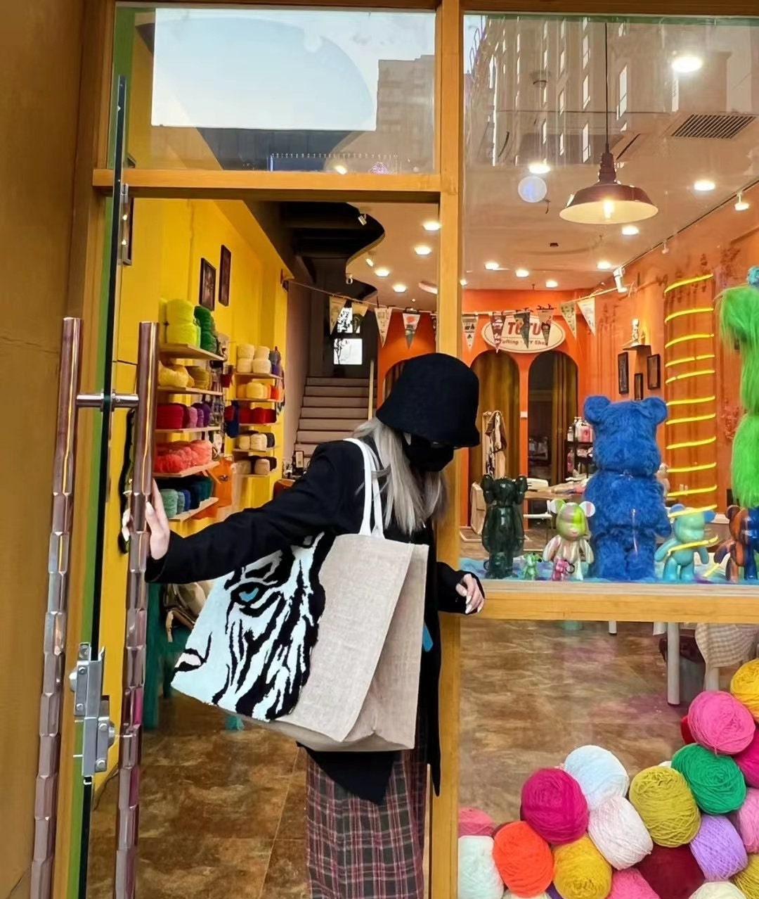 Handmade Tote Bags Fluffy Tote Bags Customized Tufting Bags Fluffy Bags ...