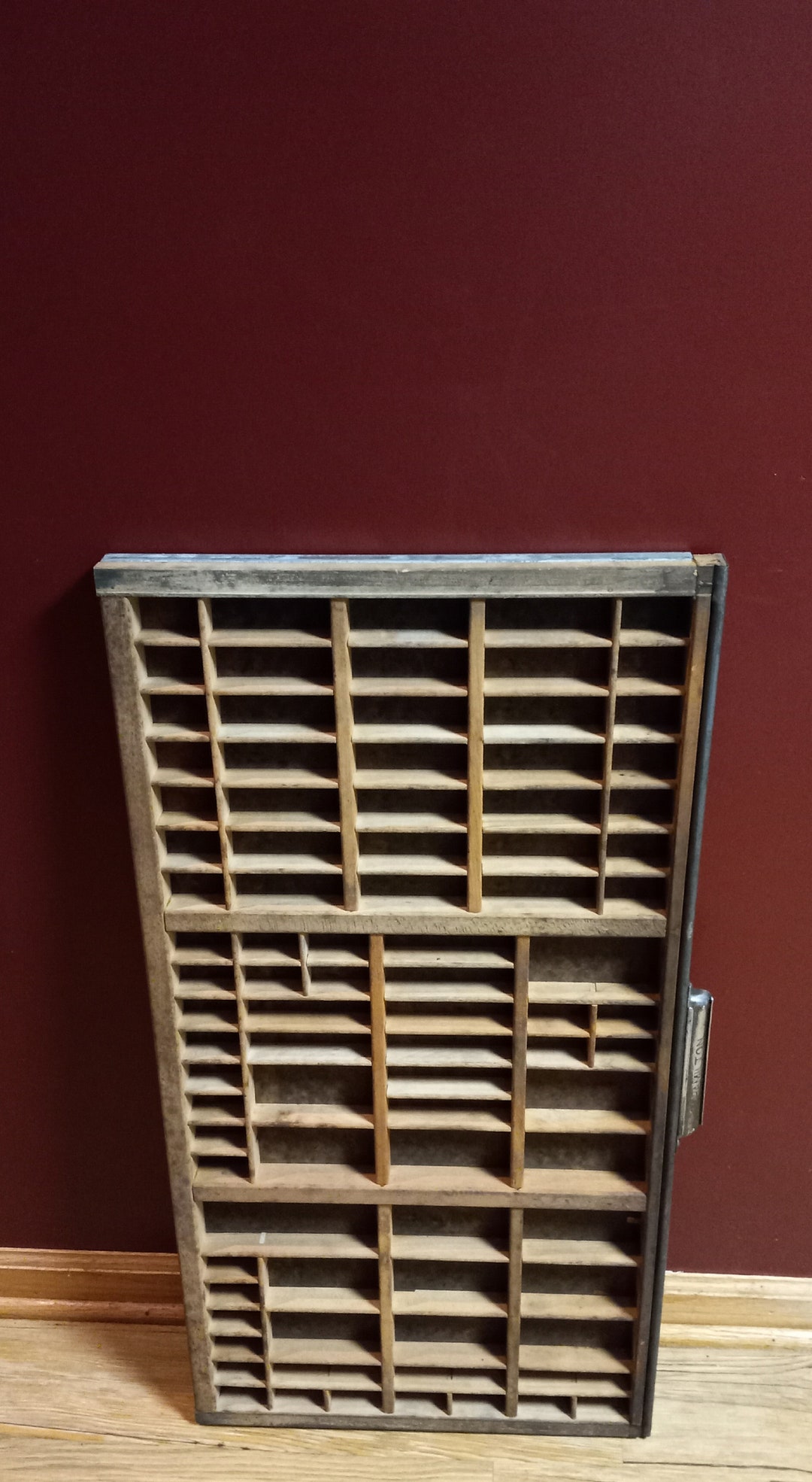 Vintage Wood HAMILTON Printers Drawer Letterpress, Shadow Box With 89 ...