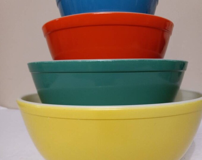 Pyrex Primary Colors Mixing Bowls Sold Individually/ Pyrex - Etsy
