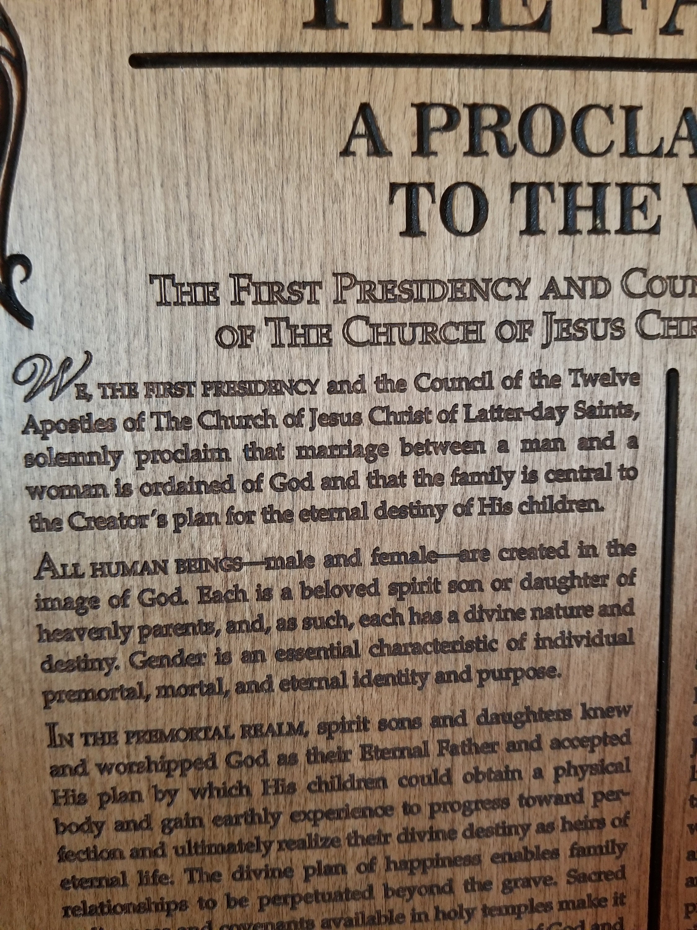 The Family Proclamation Plaque - Etsy