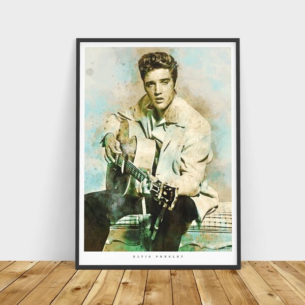 Elvis Presley Poster - Etsy