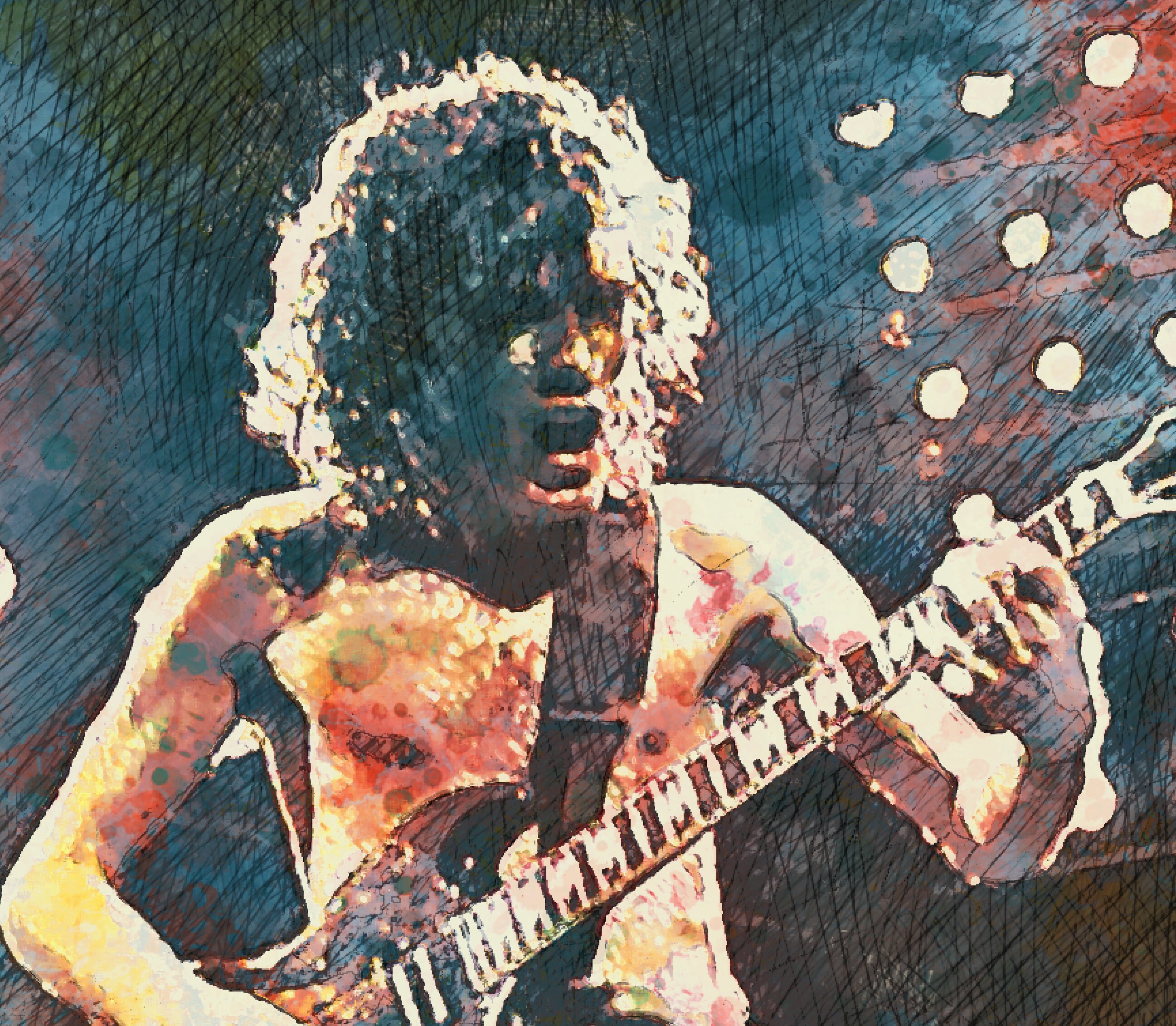 Angus Young Art Print and Poster - Etsy UK