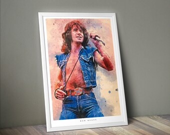 Bon Scott Poster - Etsy