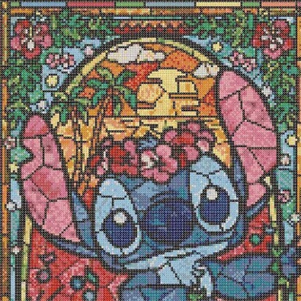 Lilo Stitch Stained Glass - Etsy