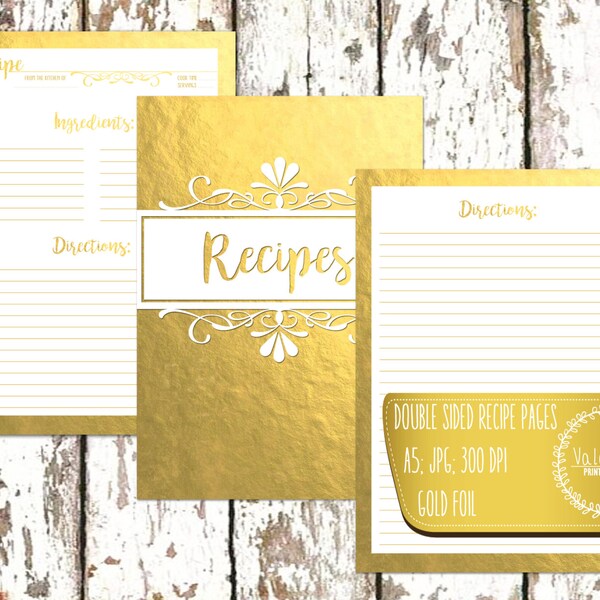 Gold Foil Recipe - Etsy