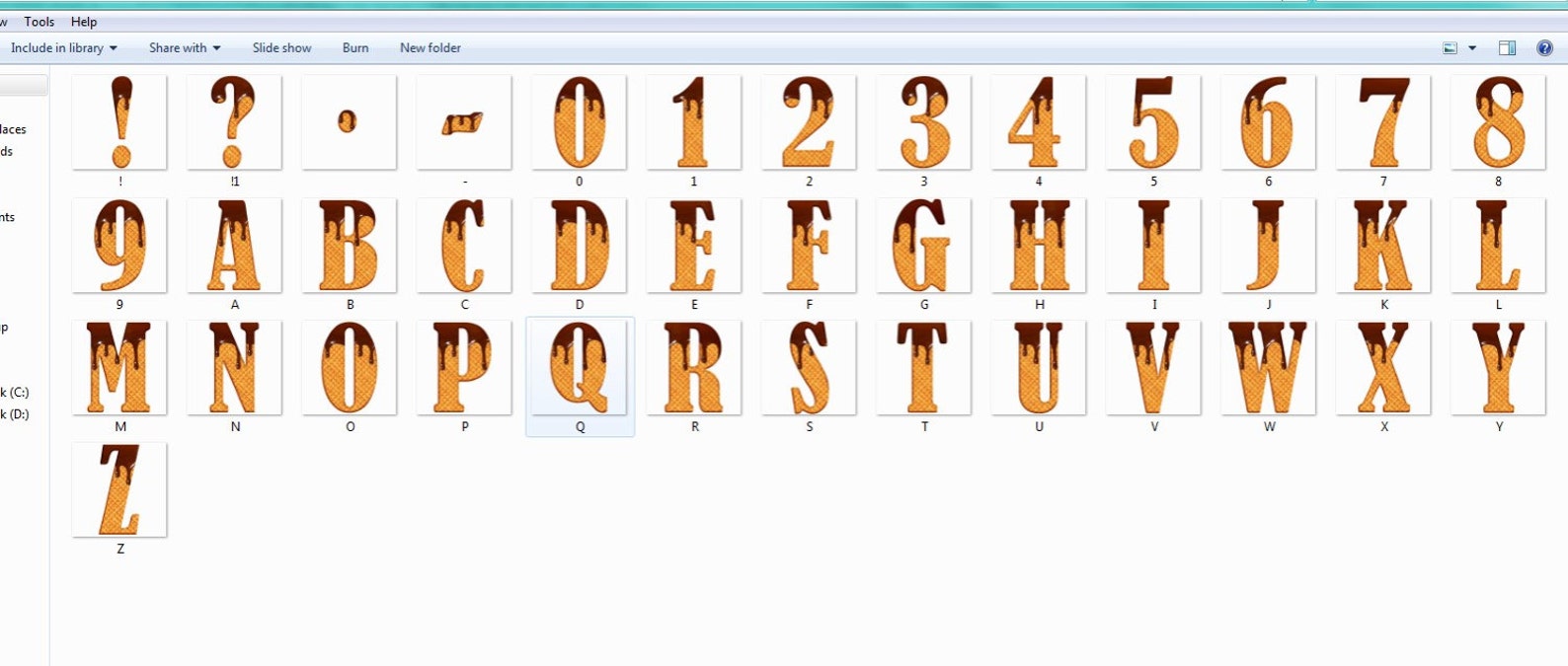 Waffles Alphabet Clip Waffles and Chocolate Letters Chocolate Topping ...