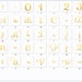 Gold Foil Handwritten Alphabet Clipart Gold Foil Letters Gold Foil Font ...