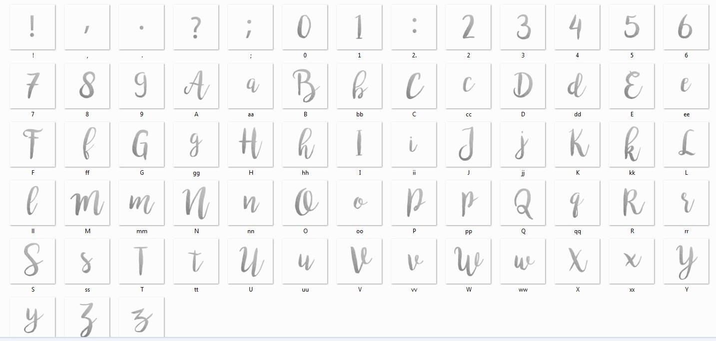 Silver Foil Alphabet Clip Art Silver Foil Letters Silver Foil Font ...