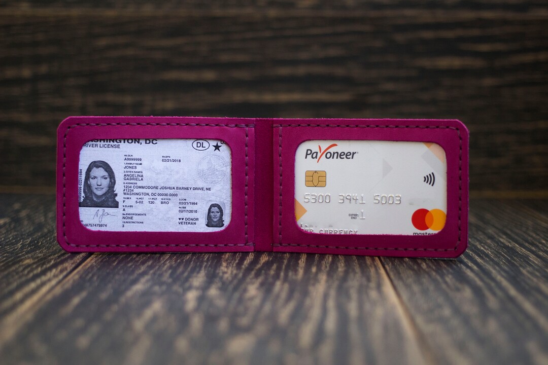 Id Case, Personalized Gift, Id Card Holder, Minimalist Wallet, Small ...