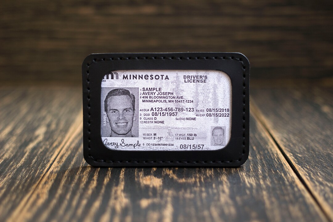 Personalized Gift, Front Pocket Wallet, Id Card Holder, Minimalist ...