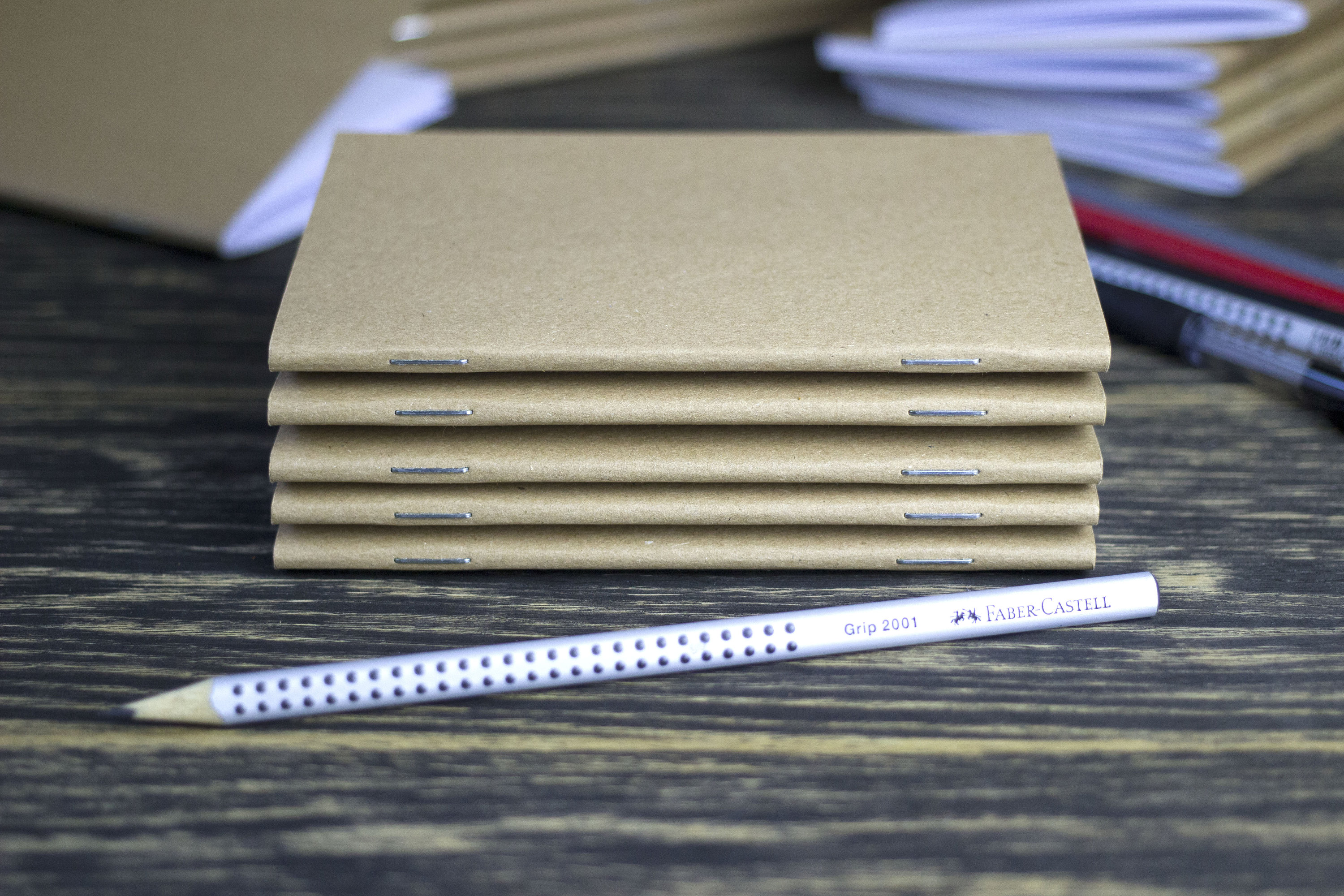 Set of 5 Notebooks 3.5 X 5.5 Inches Blank Pages Kraft - Etsy