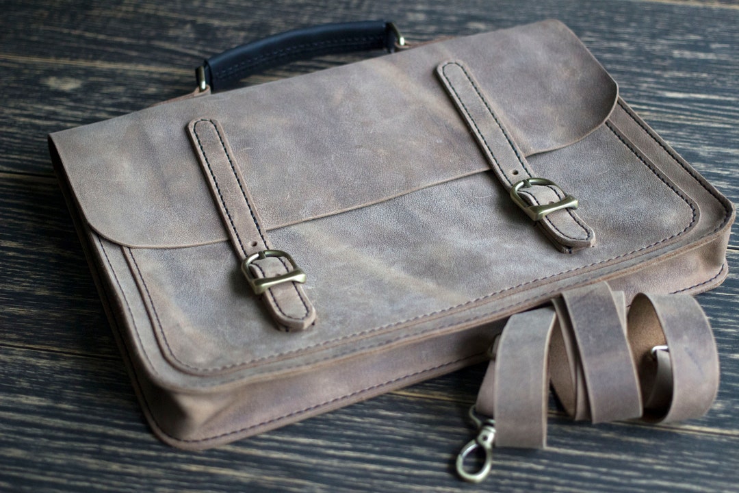 Leather Briefcase, Personalized Gift, Business Briefcase, Custom ...