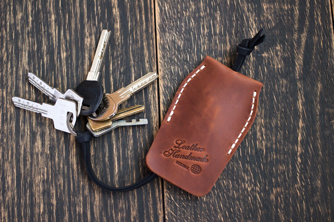 Keychain Holder Leather Key Case Pouch Key Organizer Personalization ...