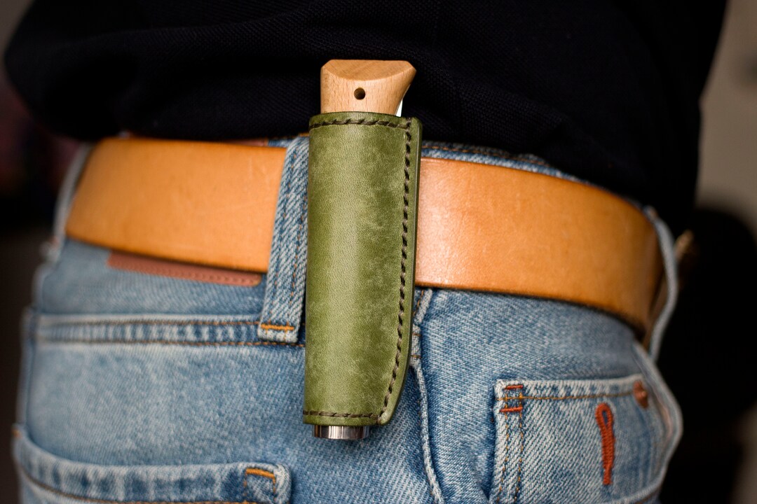Personalized Leather Sheath for Knife Opinel No. 8, Opinel Knife Sheath ...