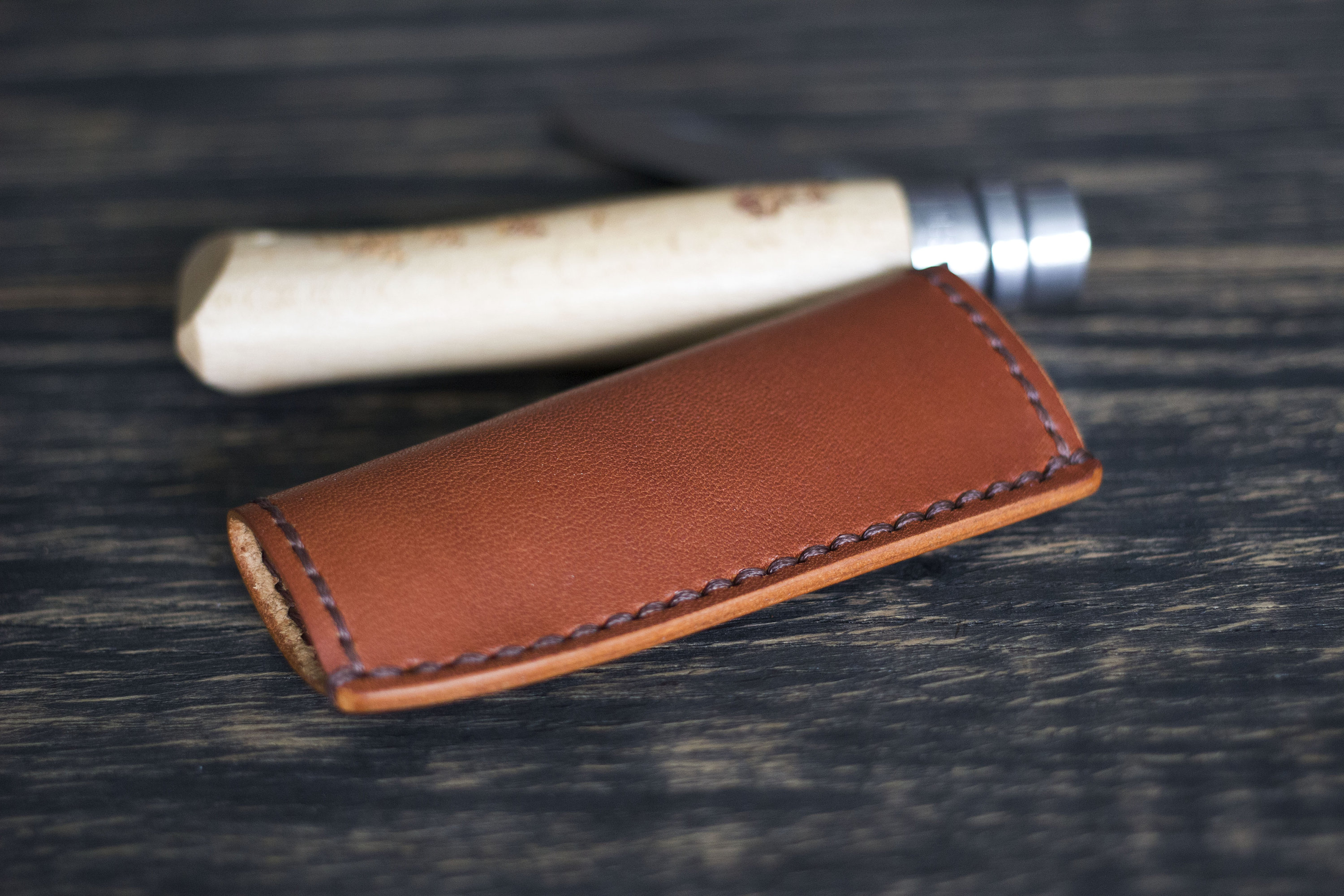 Leather Sheath for Opinel No.8, Leather Knife Sheath, Personalized Gift ...