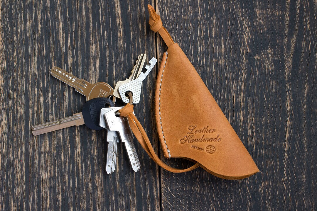Key Holder, Leather Key Case, Leather Key Holder, Key Chain, Key Pouch ...