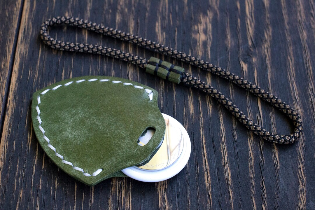 Personalized Leather Case for Airtag, Air Tag Key Chain, Leather AirTag ...