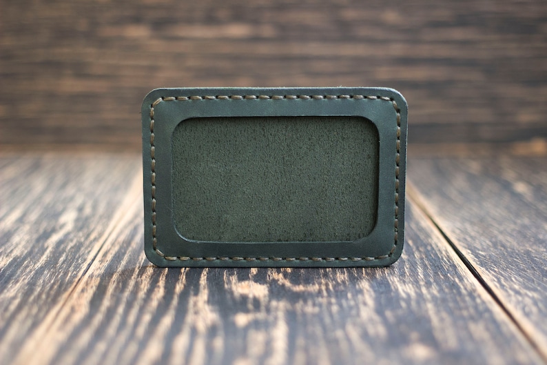 Holder for Driver's License and Id Card, Leather Id Holder, Front ...